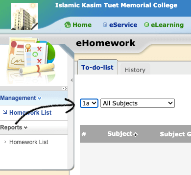 Homework – Islamic Kasim Tuet Memorial College 伊斯蘭脫維善紀念中學